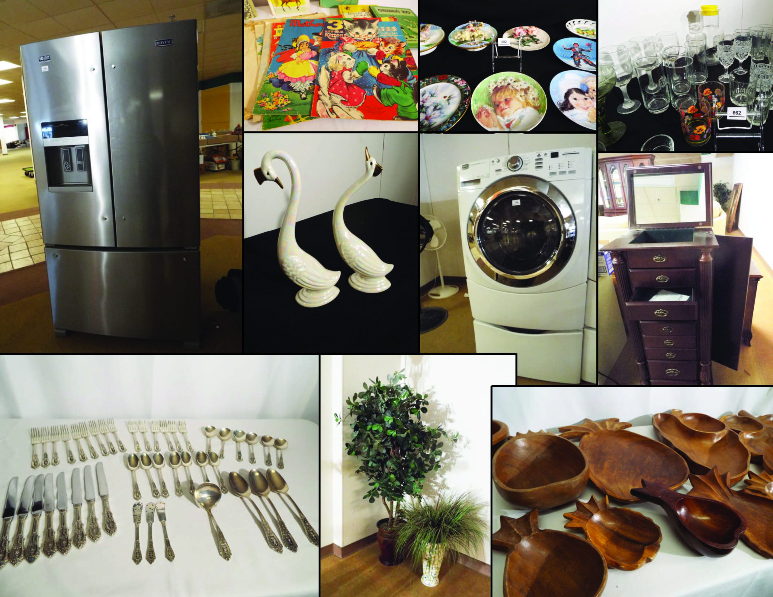 4/26 Furniture – Appliances – Pyrex – Tupperware – Figurines – Kitchen ...