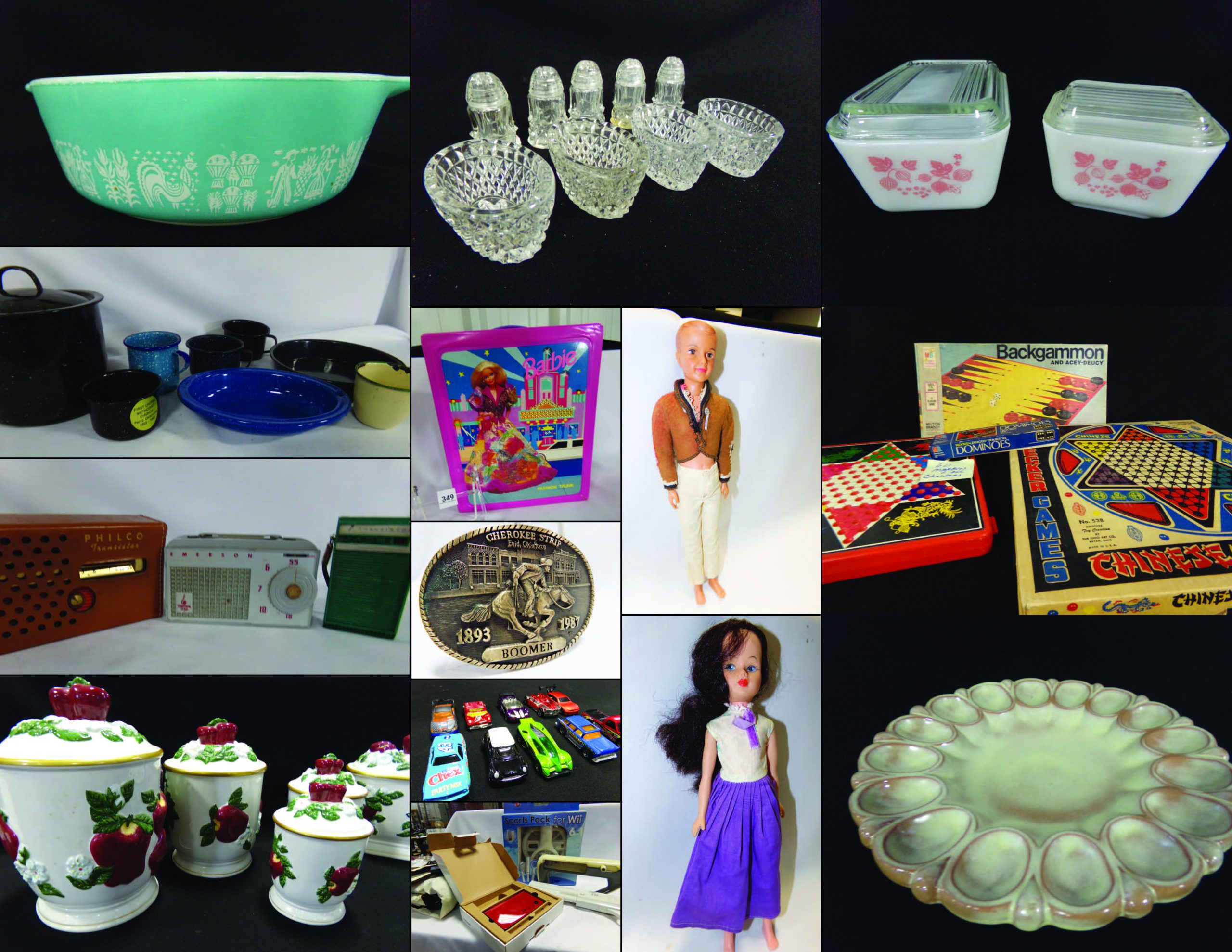 11/7 Pyrex-Frankoma - Dolls - Medical - Cowboy - Dishes - Hot Wheels ...