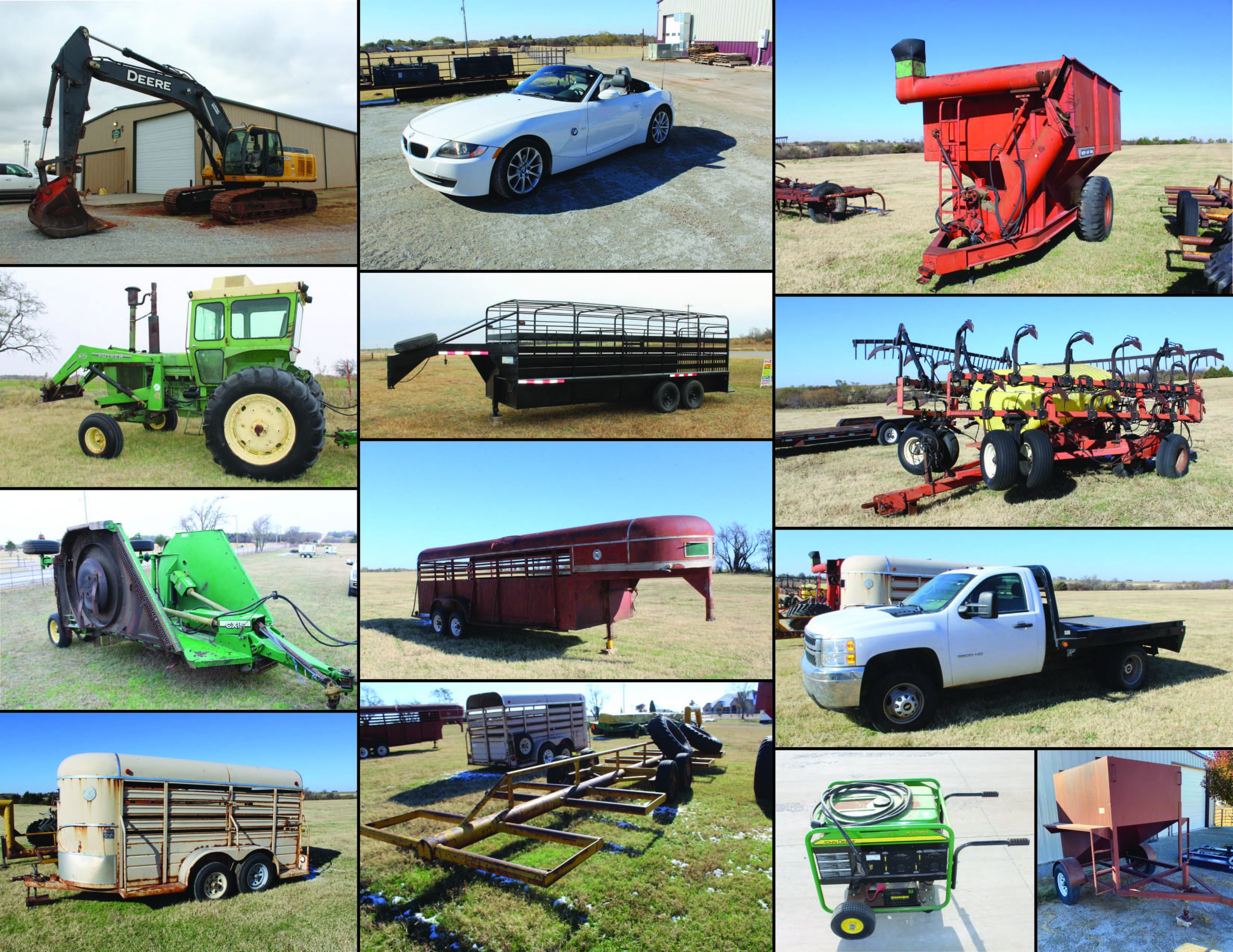 12/13 BMW Convertible - Pick Up - Trailers - Dump Trailer - JD 4620 ...