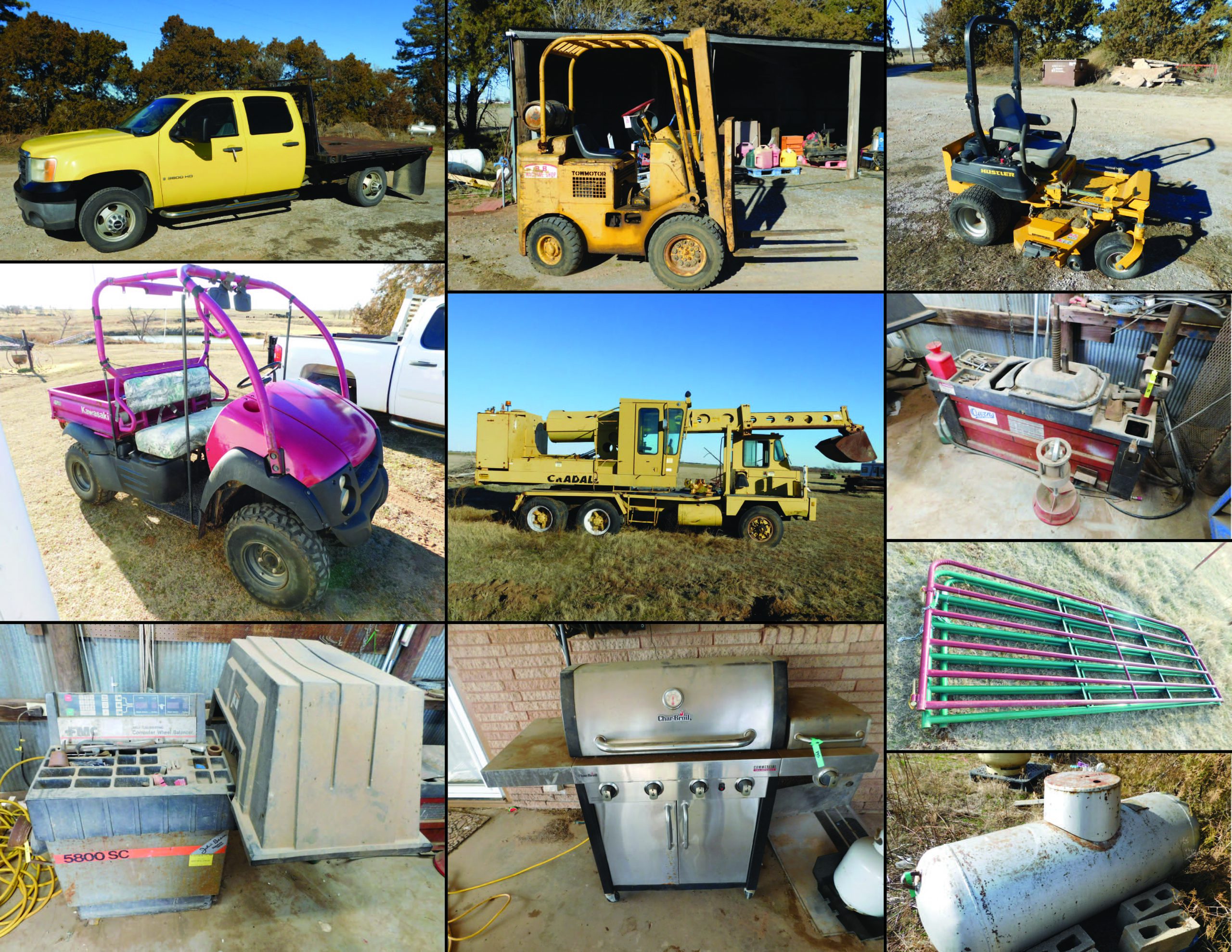 2/21 Forklift – Tire Machine – Pick up – Tools – Excavator – Mower ...
