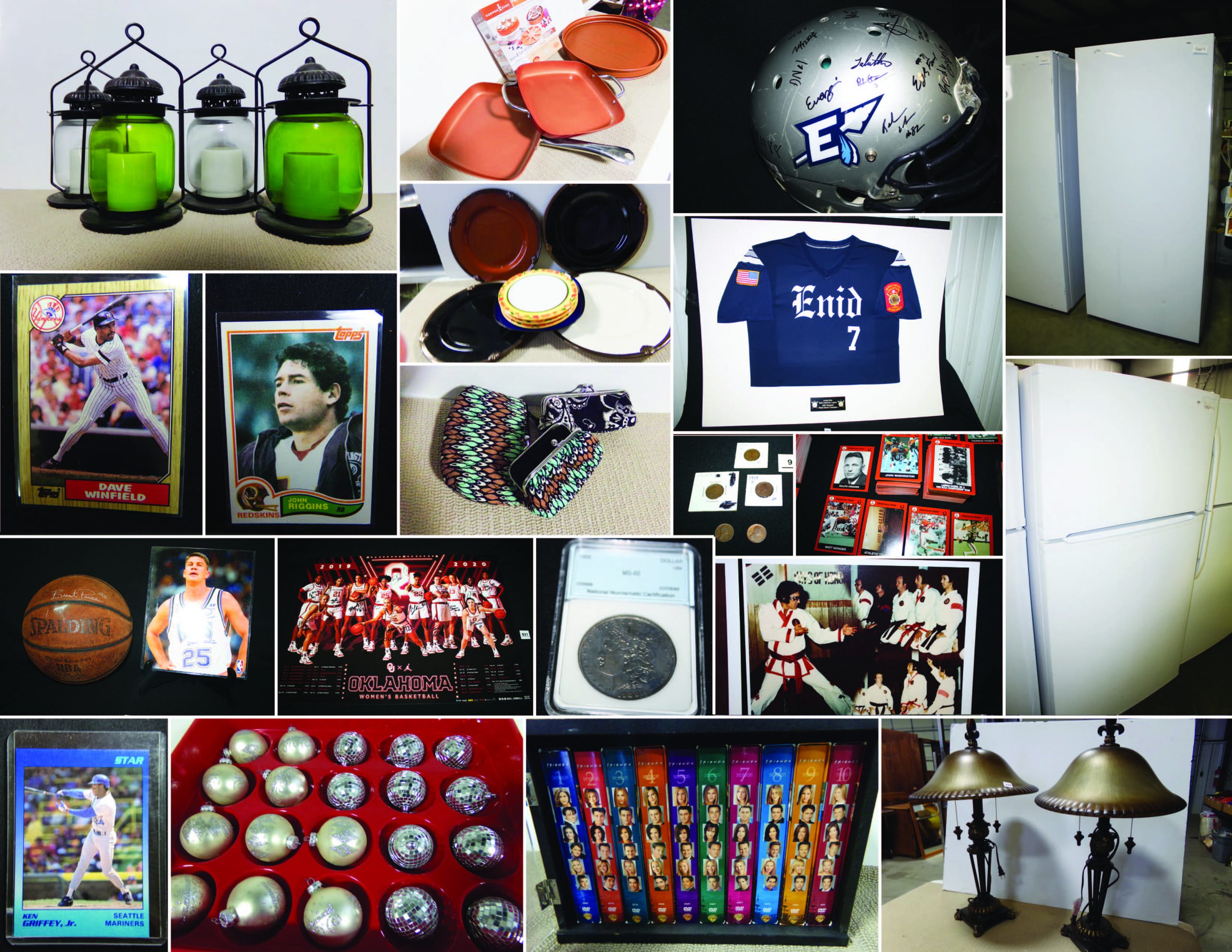 4/11 Sports Memorabilia – (New) Appliances – Baking – Purses – Holiday ...