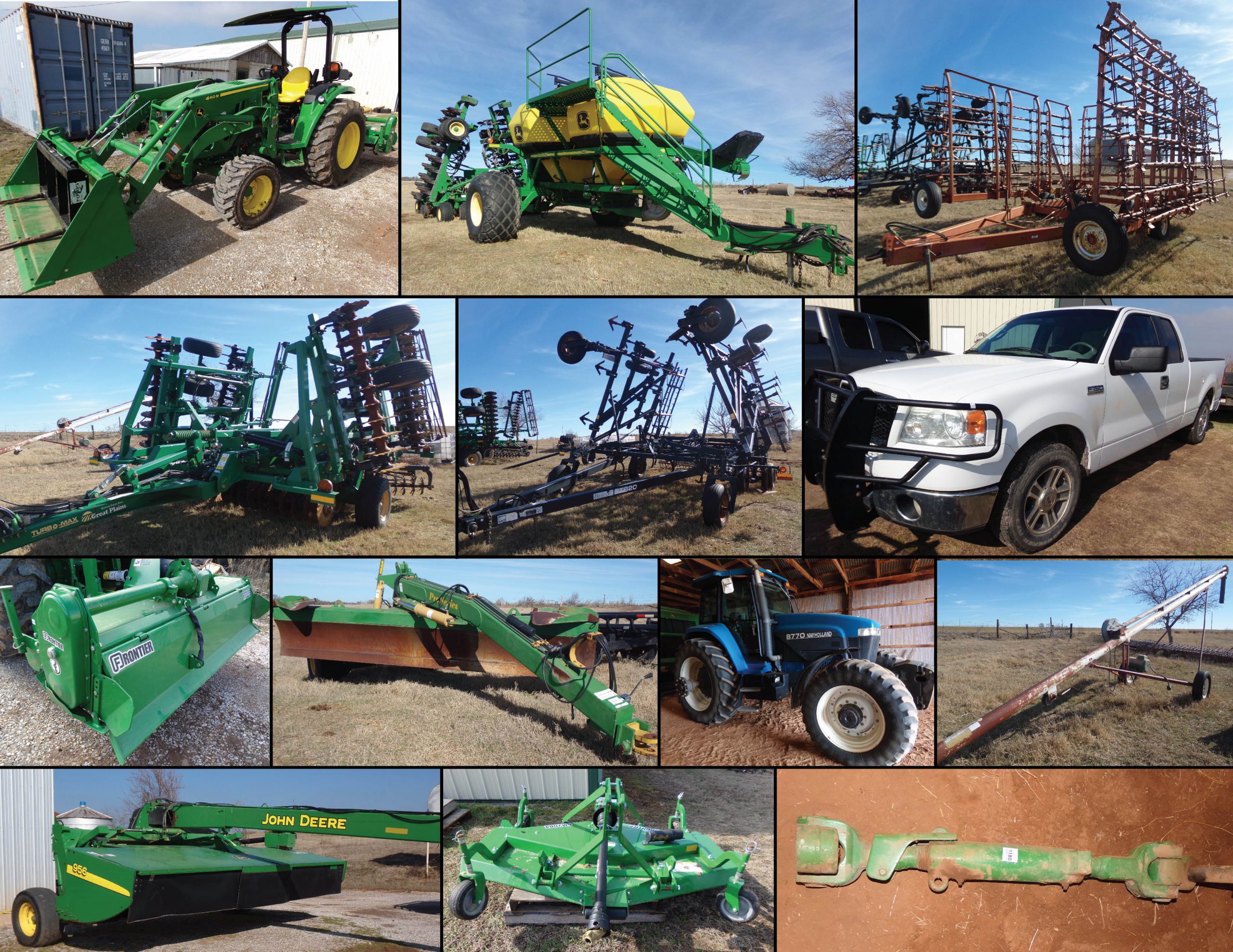 2/26 Tractors – Tillage – Hay equip – Pick up – Mowers – Grader Blade ...