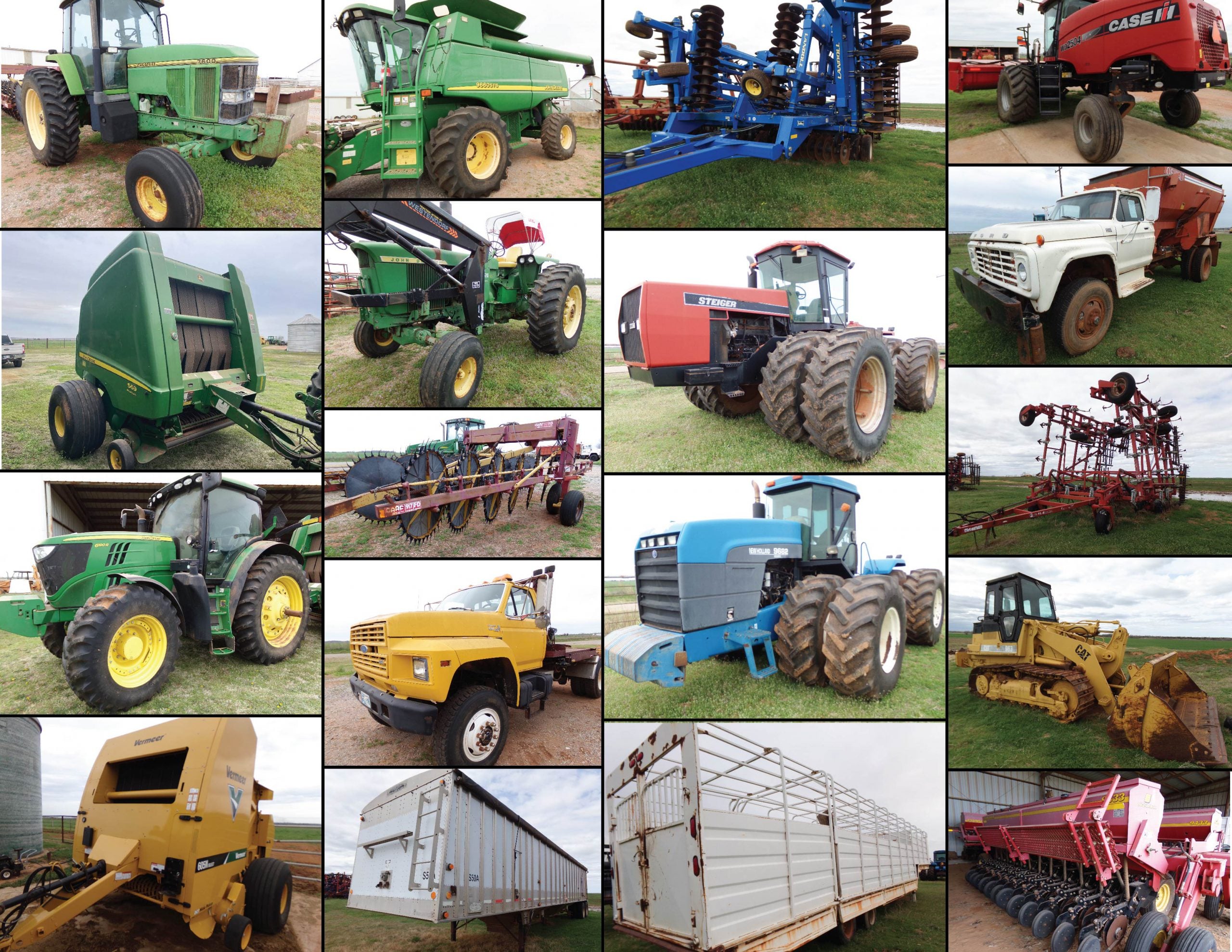 4/15 Hay Equip – Combine – Pick ups – Trucks – JD Tractors – Swather ...